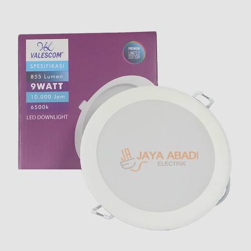 Jual Lampu Downlight led inbow Valescom 9w 9Watt putih super bright ...