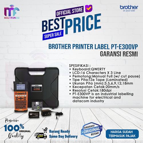 Promo Brother Printer Label / Label Maker PT-E300VP / E300 VP Garansi ...