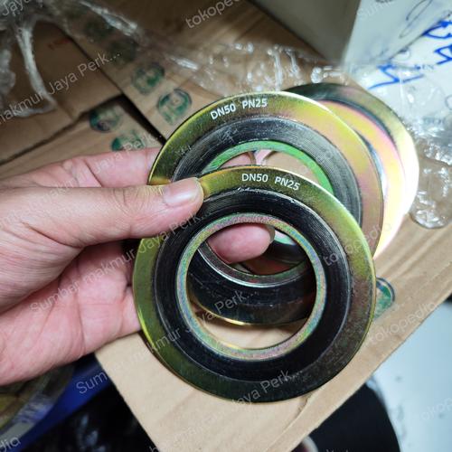 Jual SWG PN25 Carbon Steel ( Spiral Wound Gasket CS PN25 ) 2"inch ...