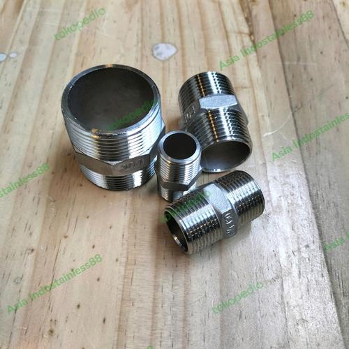 Jual Double Naple 1 1/2" inch Stainless Steel/Double Nepel SS304 - Jakarta Barat - Asia ...