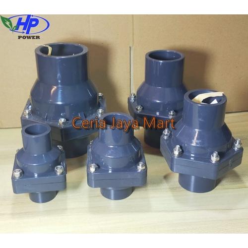 Jual Klep Tabok PVC 1 1/4 Inch Socket / Flap Swing Check Valve PVC DN32 ...