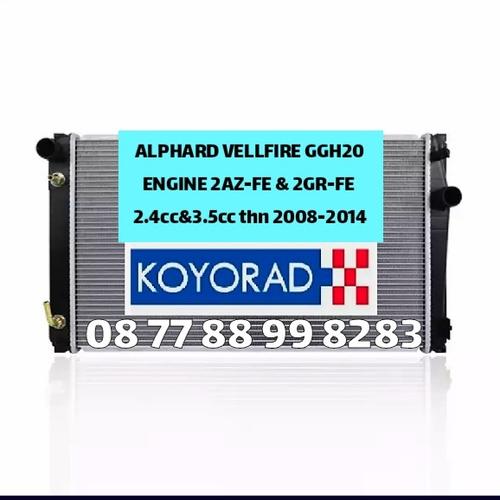 Jual radiator alphard vellfire 2400cc 2008 2009 2010 2011 2013 2014 ...