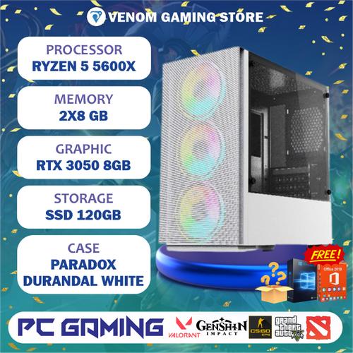 Jual PC Gaming | Ryzen 5 5600X | RTX 3050 8GB | SSD | 16GB RAM | Render ...