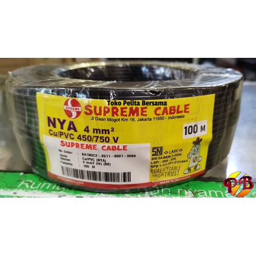 Jual Kabel NYA 4 mm Merk Supreme - 100 Meter, Merah - Jakarta Pusat - Toko Pelita Bersama ...