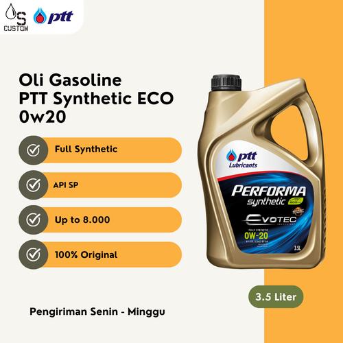 Jual PTT Performa Synthetic ECO 0w20 0w 20 3.5L oli mobil - Kota Bekasi ...