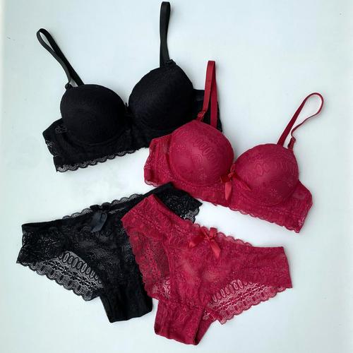 Jual Set Bh Wanita Busa Tebal Kawat Pakaian Dalam Cup Kecil Renda ...