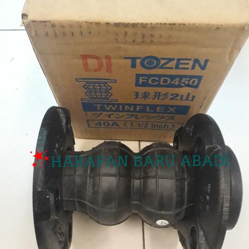 Jual Flexible Joint Rubber JIS 10K 1 1/2" inch / Twinflex Tozen ...