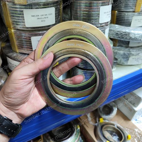 Jual SWG PN25 Carbon Steel ( Spiral Wound Gasket CS PN25 ) 3"inch ...