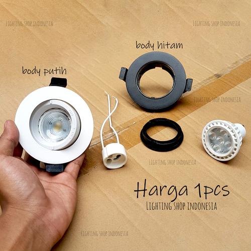 Jual Lampu downlight led rumah housing fiting GU10 bahan aluminium ...