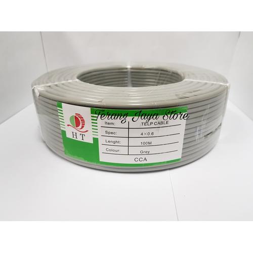 Jual Kabel Intercom isi 4 Warna/Kawat (30 meter) Kabel Serat Tunggal ...