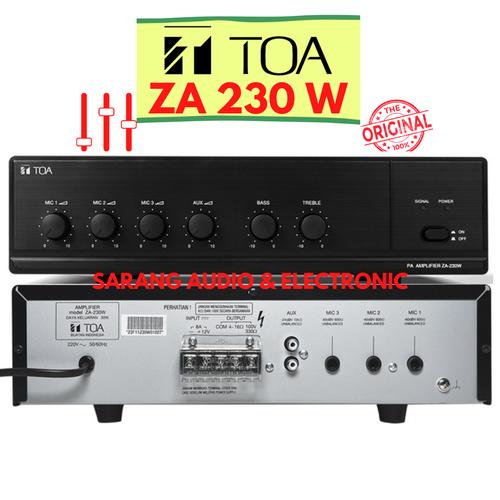 Jual AMPLIFIER AMPLI TOA ZA230W ORIGINAL TOA ZA 230 W 30watt GARANSI RESMI - Jakarta Timur ...