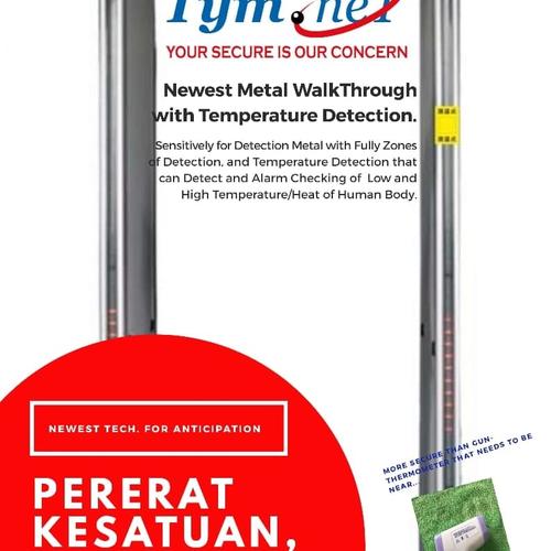 Jual WTMD-Metal WalkThrough 18 Zones tanpa Body Thermal. Include ...