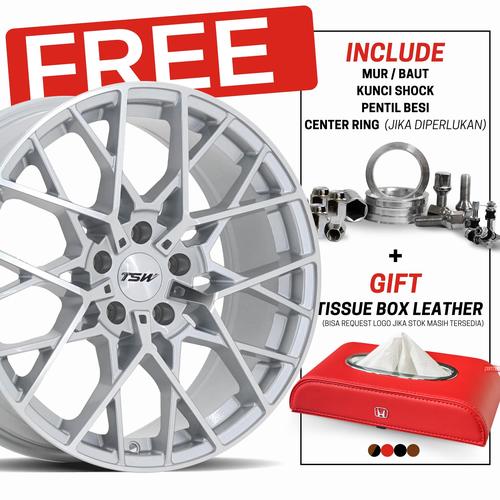 Promo TSW Sebring R19 Silver Velg ori for MINI Cooper F55, F56, VW Golf ...