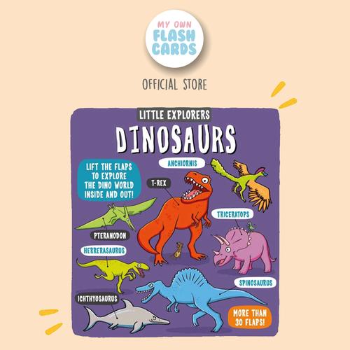 Promo Little Explorers Dinosaurs Board Book Lift the Flap Education ...