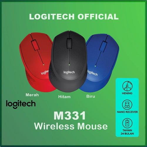 Promo Logitech M331 Silent Plus Mouse Wireless M 331 - Merah - Jakarta ...