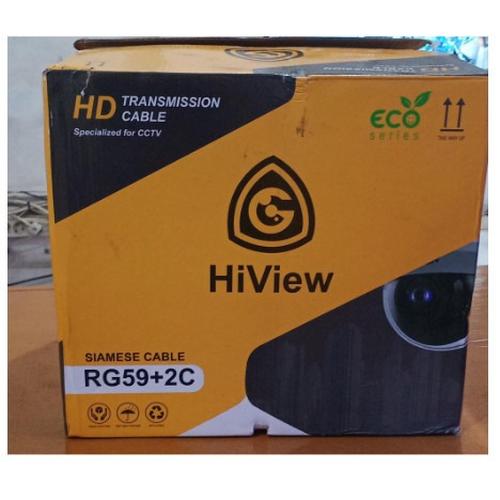 Jual cable KABEL CCTV RG59+P COAXIAL WHITE 300m HIVIEW RG 59 power ...