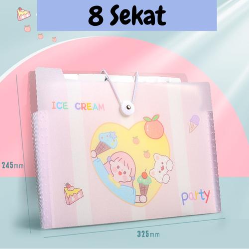 Jual Expanding File Map Harmonika Dokumen Keeper Sekat Plastik ST0087 ...