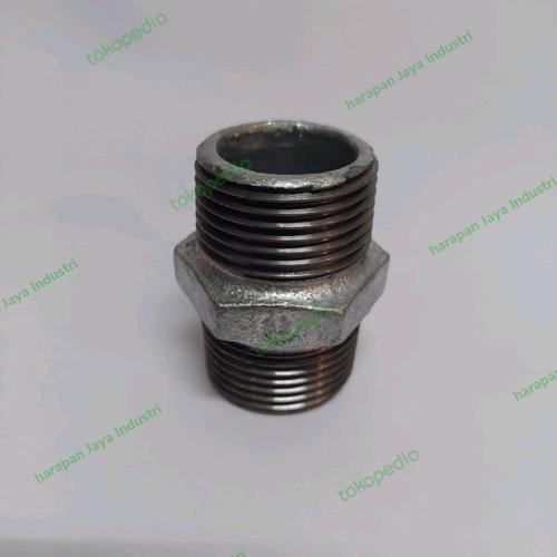 Jual Double nepel besi galvanis 1" Inch - Jakarta Barat - Harapan jaya industri | Tokopedia