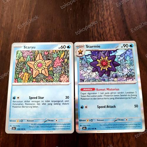 Jual Staryu + Starmie sv2a evoline Pokemon TCG Indonesia - Kota Surabaya - ExtraDeck | Tokopedia