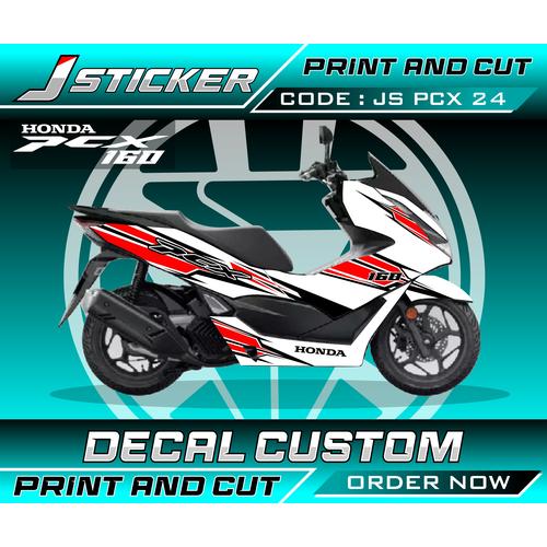 Jual DECAL PRINT STICKER MOTOR PCX 150/160 FULL BODY - Putih, DOFF ...