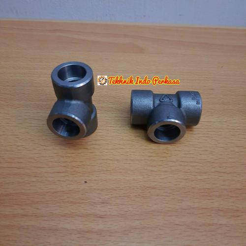 Jual Tee Besi Class 3000 Socket Weld 3" Inch / Tee SW #3000 CS ...