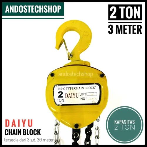 Jual Chain Block 2 Ton x 3 Meter / Takel 2T x 3M DAIYU / Katrol Derek ...