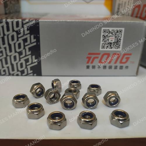 Jual SS 304 / Mur Nylon Stainless / Lock Nut M8 Picth 1,25 Kunci 13 - Kota Tangerang Selatan ...