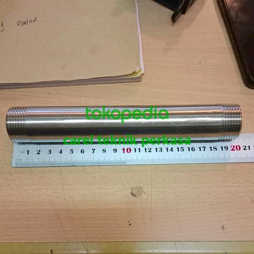 Jual PIPA NEPEL / NEPPLE PIPE STAINLESS STEEL 3/4" INCH PJNG 20CM SS ...