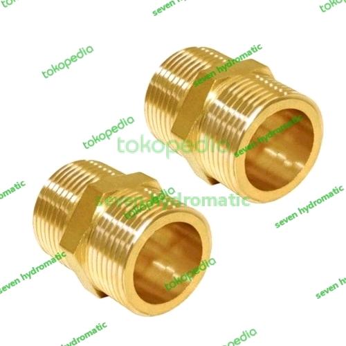 Jual DOUBLE NEPEL BRASS KUNINGAN 1/4 × 1/4 DRAT LUAR - Jakarta Barat - seven hydromatic | Tokopedia