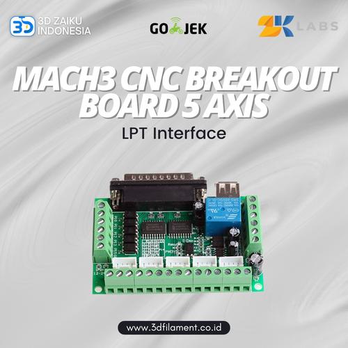 Jual ZKLabs Mach3 CNC Breakout Board 5 Axis LPT Interface - Jakarta ...