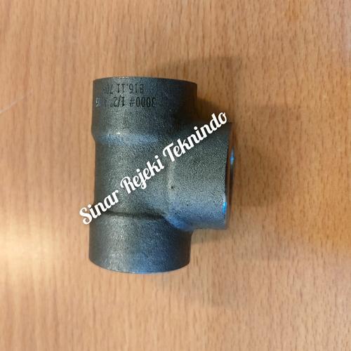 Jual Tee Besi Class 3000 NPT 1"inch / Straight Tee Besi Class 3000 A105 ...