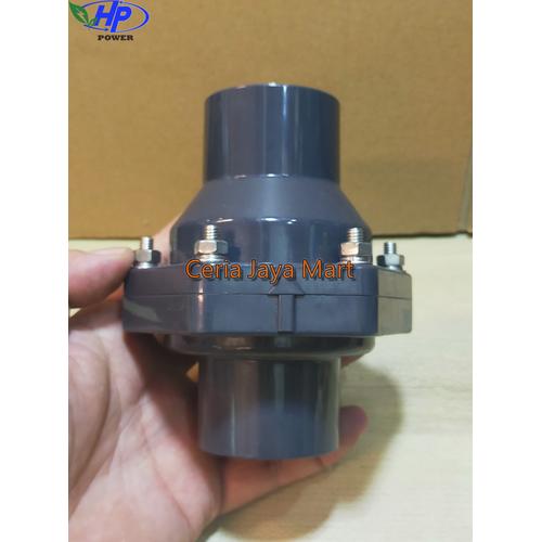 Jual Klep Tabok PVC 1 1/2 Inch Socket / Flap Swing Check Valve PVC DN40 ...