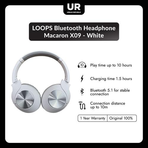 Promo Loops Bluetooth Headphone Macaron X09 - White - Kab. Tangerang - Urban Republic Official ...