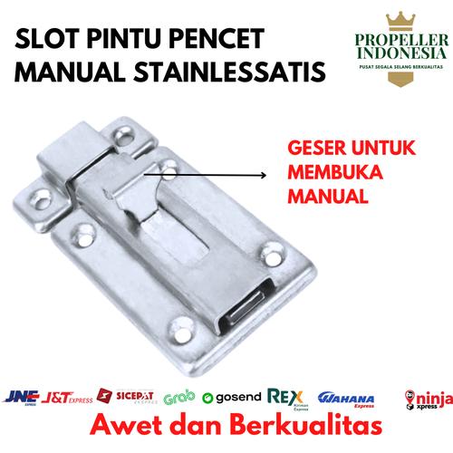 Jual Slot Pintu Manual Stainless Grendel Kunci Pintu - 3 INCH - Jakarta ...