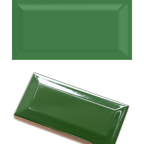 Jual Venus Takko Dark Green Glossy Bevel - Backsplash Tile Dapur ...