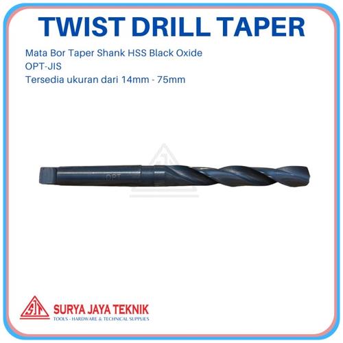Jual Mata Bor Twist Drill Taper HSS 37mm-75mm | OPT-JIS - 37mm ...