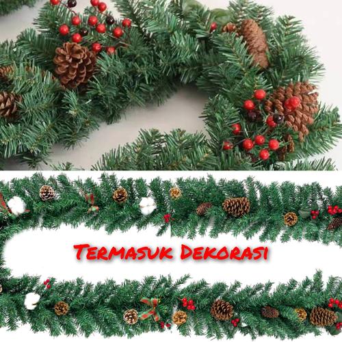 Jual Dekorasi Natal 1.8 Meter Christmas Africa Garland Ornamen - 1.8M ...