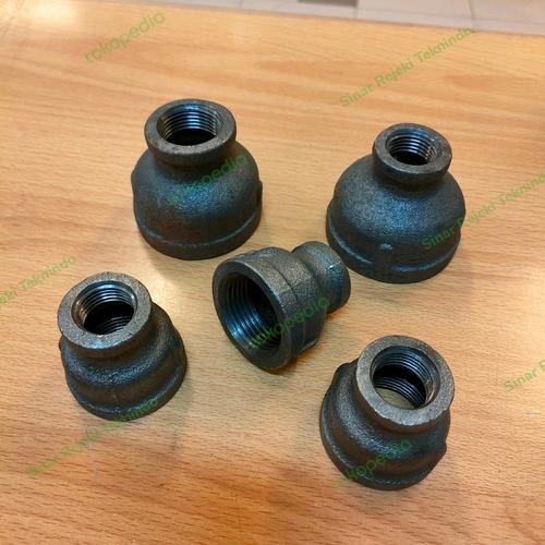Jual Reducer Hitam TSP 1" x 1/2" inch - Vlok Sock Steam Hitam drat ...