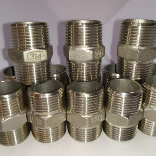 Jual Double Nepple 4" stainless 304 / Double nepel 4" Stainless Steel ...