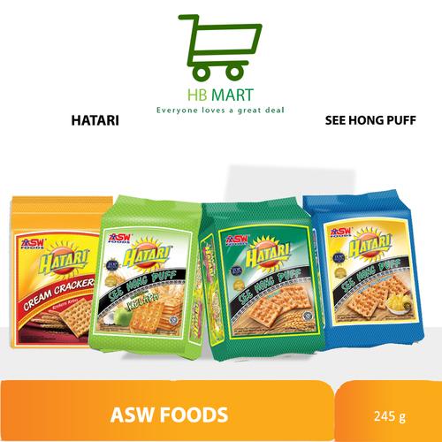 Promo ASW BISKUIT HATARI SEE HONG PUFF BUTTER 245GR KELAPA / ORI ...
