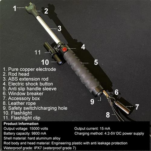 Jual Alat kejut listrik anti begal dan maling untuk satpam kapasitas ...