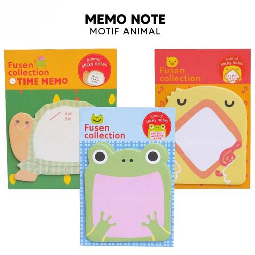Jual Sticky Notes Karakter Binatang/Memo Catatan Tempel/Pengingat ...