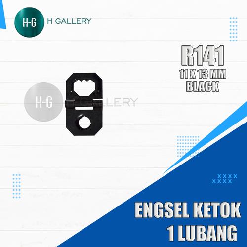 Promo [1000 PCS] R141 GANTUNGAN KETOK 1 LUBANG - 11X13 BLACK - [1000 ...