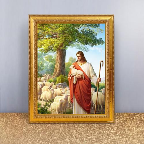 Jual 5.Bingkai + Foto semi canvas.Ukuran : 16" x 20" Lebar bidang 4 cm ...