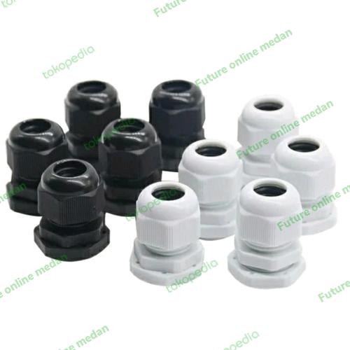 Jual Cable Gland PG -11 ( 5- 10mm) Kabel glen glan Nylon pg-11 Hitam ...