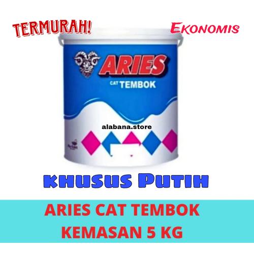 Jual Cat Tembok ARIES Kambing 5kg Putih - Avian - Cat luar - Interior ...