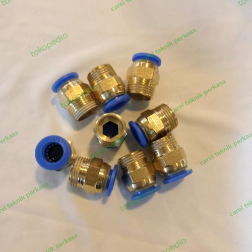 Jual FITTING LURUS PNEUMATIC UNTUK SELANG 10 MM DRAT 1/4" TYPE MPC 10-02 - Jakarta Barat - carel ...