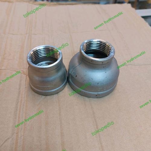 Jual REDUCER/ SOCK KOMBINASI STAINLESS SS304 3/8"× 1/4" DRAT DALAM ...