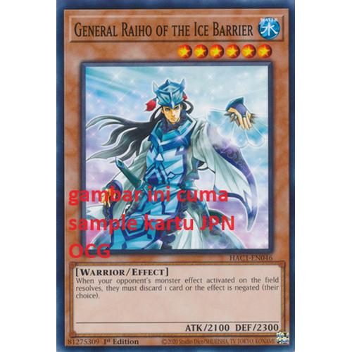 Jual General Raiho of the Ice Barrier | Rarity | Yugioh OCG TW01 JP024 - SUPER PR - Jakarta ...