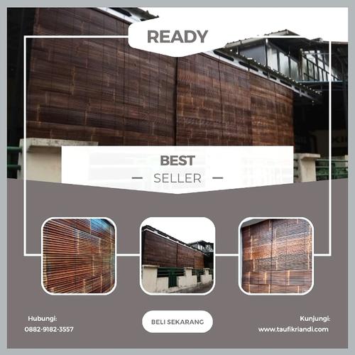 Jual tirai kulit bambu sudah di vhernis ukuran 2Lx2T/keray/gorden - L ...
